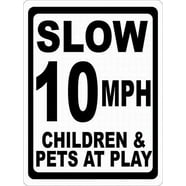 GoSports Neon Children's Slow Down Man! High Visibility Street Safety ...