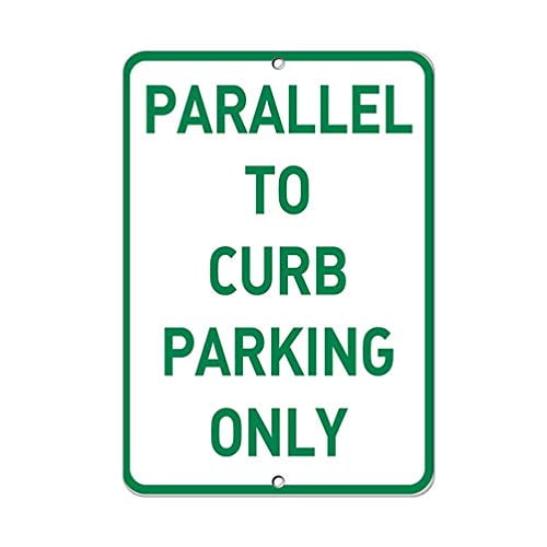 Warning Sign Parallel to Curb Parking Only Parking Sign Road Sign ...