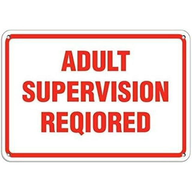 Warning Sign,Pool Rules Sign,Pool Safety Sign Adult Supervision ...