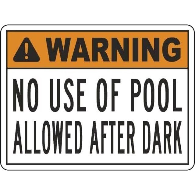 Warning Sign,Pool Rules Sign,Pool Safety Sign Attention Please Do Not ...