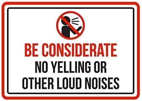 Warning Sign,Pool Rules Sign,Pool Safety Sign Be Considerate No Yelling ...