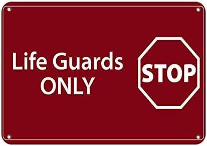 Warning Sign,Pool Rules Sign,Pool Safety Sign Life Guards Only Stop ...