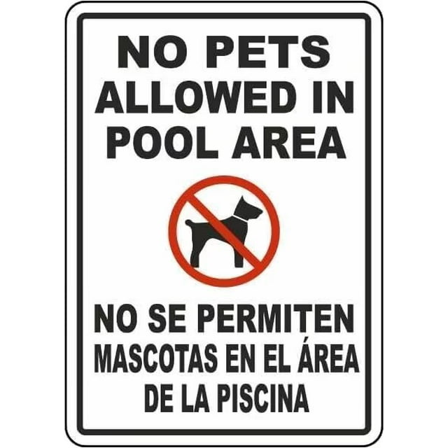 Warning Sign,Pool Rules Sign,Pool Safety Sign No Glass Allowed in Pool ...