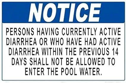Warning Sign,Pool Rules Sign,Pool Safety Sign Notice Persons with ...