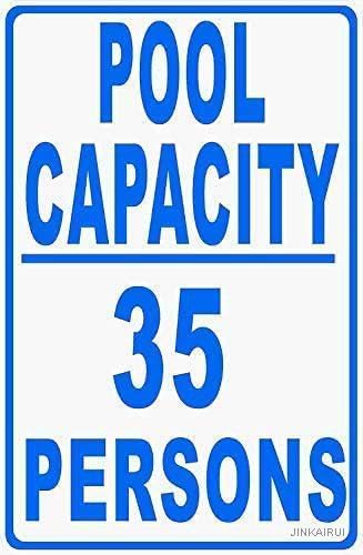 Warning Sign,Pool Rules Sign,Pool Safety Sign Pool Capacity 35 Persons ...