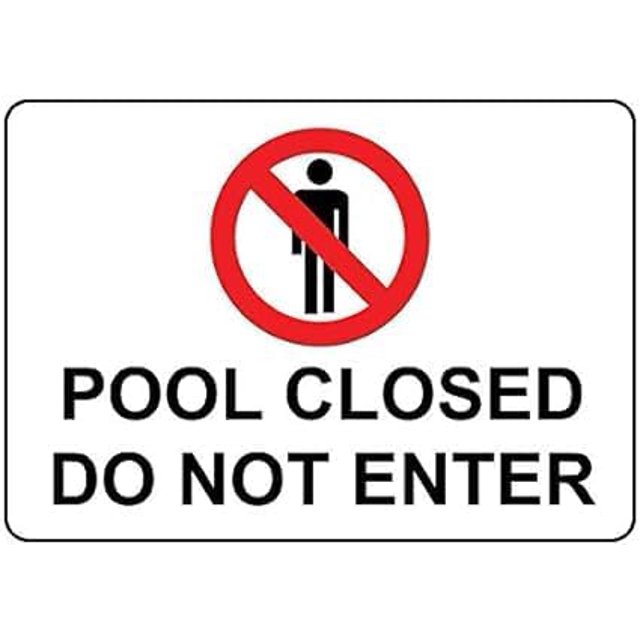 Warning Sign,Pool Rules Sign,Pool Safety Sign Pool Closed Do Not Enter ...