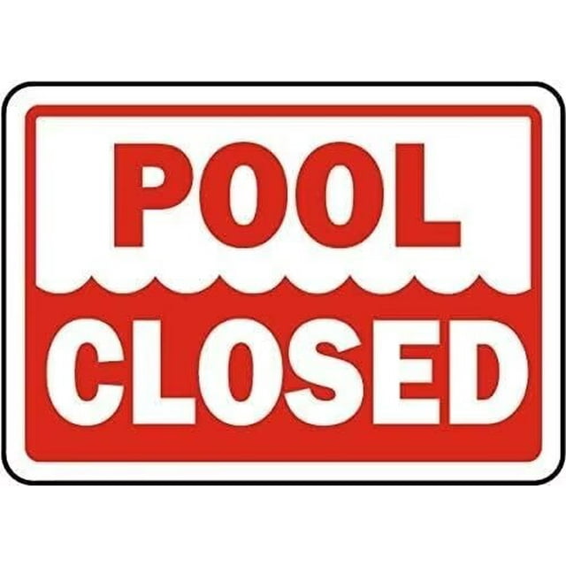 Warning Sign,Pool Rules Sign,Pool Safety Sign Pool Closed Metal Tin ...