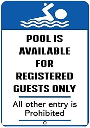 Warning Sign,Pool Rules Sign,Pool Safety Sign Pool is Available for ...