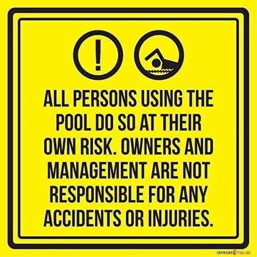 Warning Sign,Pool Rules Sign,Pool Safety Sign Welcome to Our Ool Sign ...