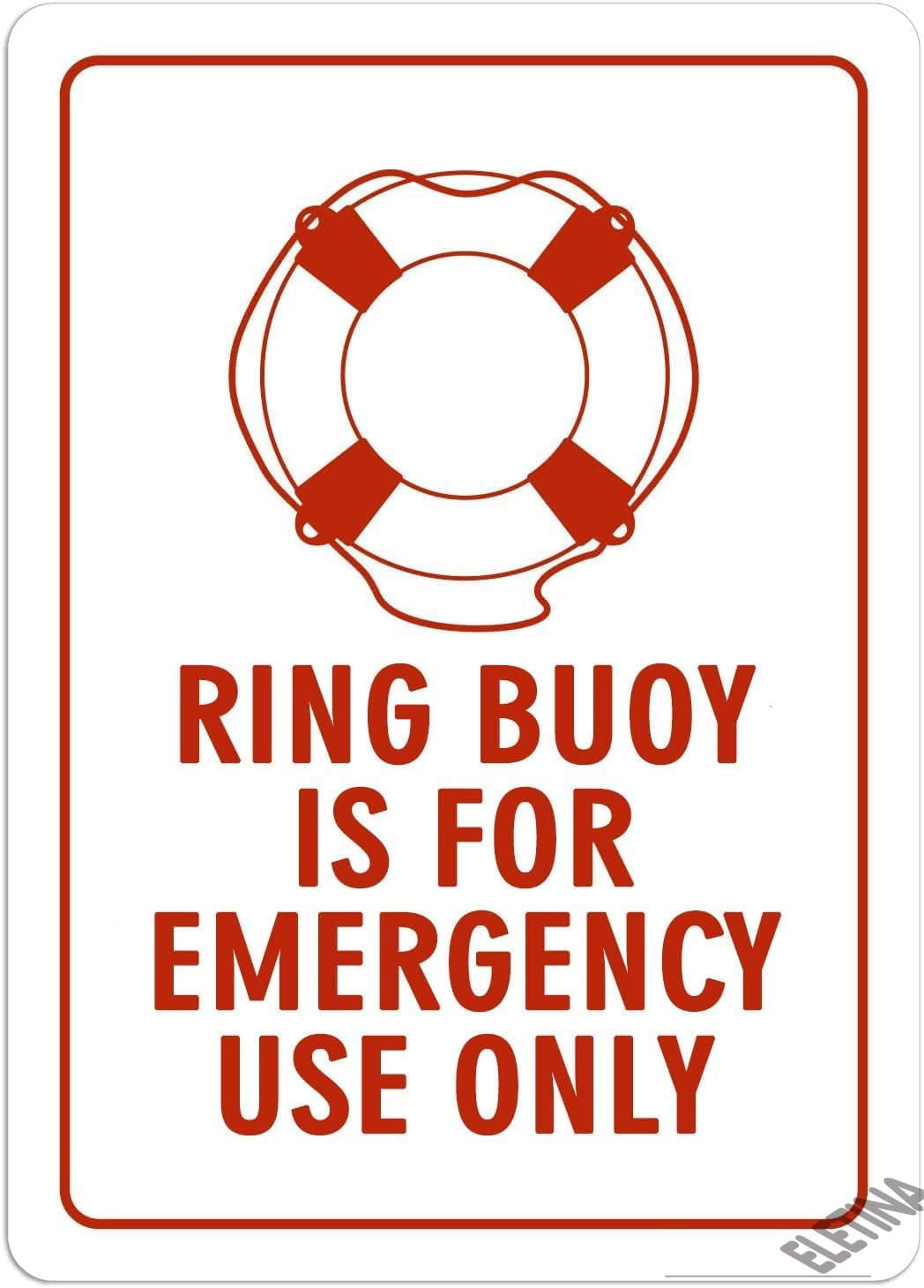 Warning Sign,Pool Rules Sign,ring buoy is for emergency use only Pool ...