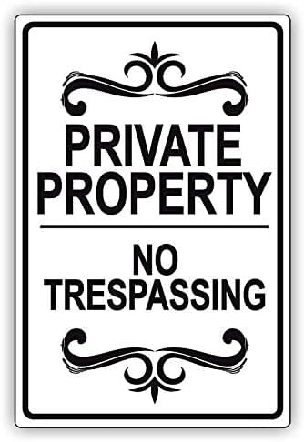 Warning Sign Private Property No Trespassing Stay Out Do Not Enter ...