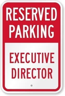Warning Sign Reserved Parking - Executive Director Sign Business Sign ...