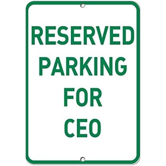 Warning Sign Reserved Parking for CEO Parking Sign Business Sign 12X8 ...
