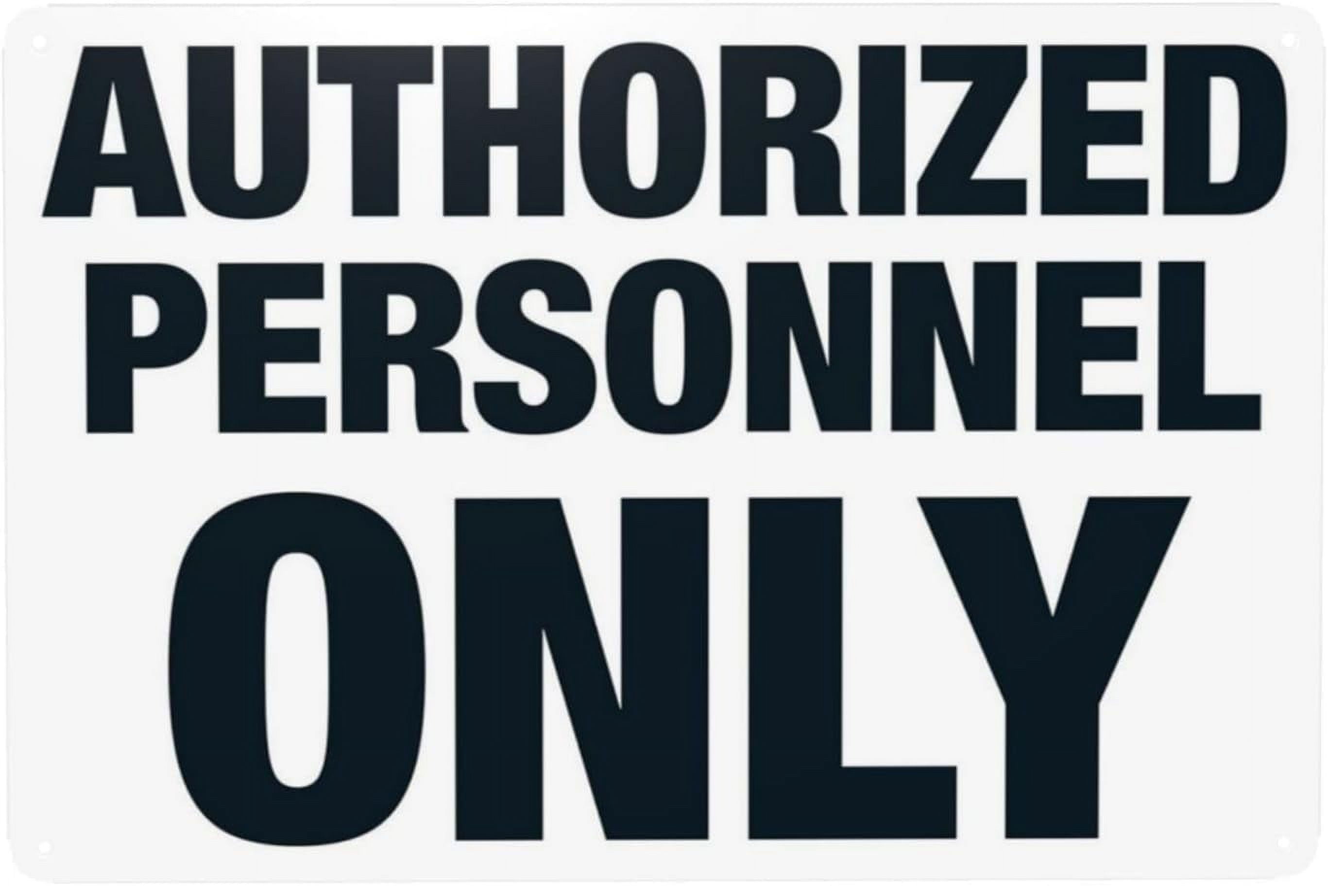 Warning Sign Retro Aluminum Sign Metal Tin Sign, No Admittance Sign ...