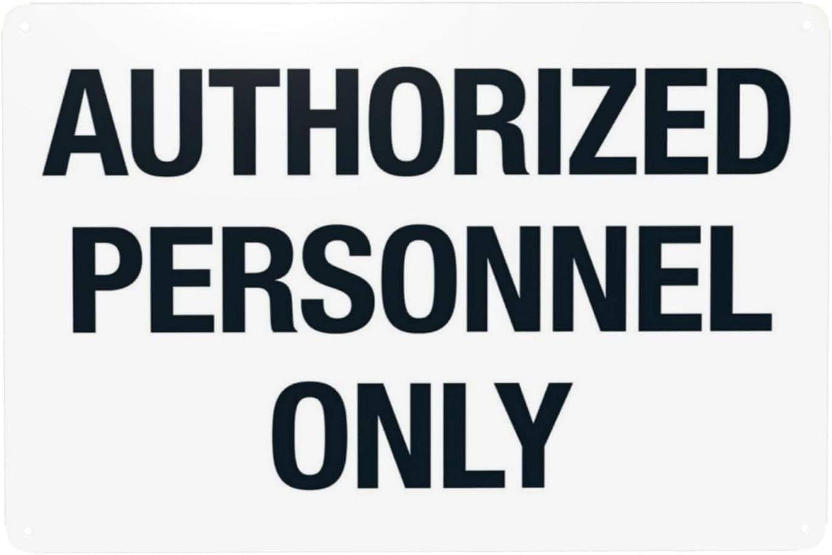 Warning Sign Retro Aluminum Sign Metal Tin Sign, All Visitors Must Be ...