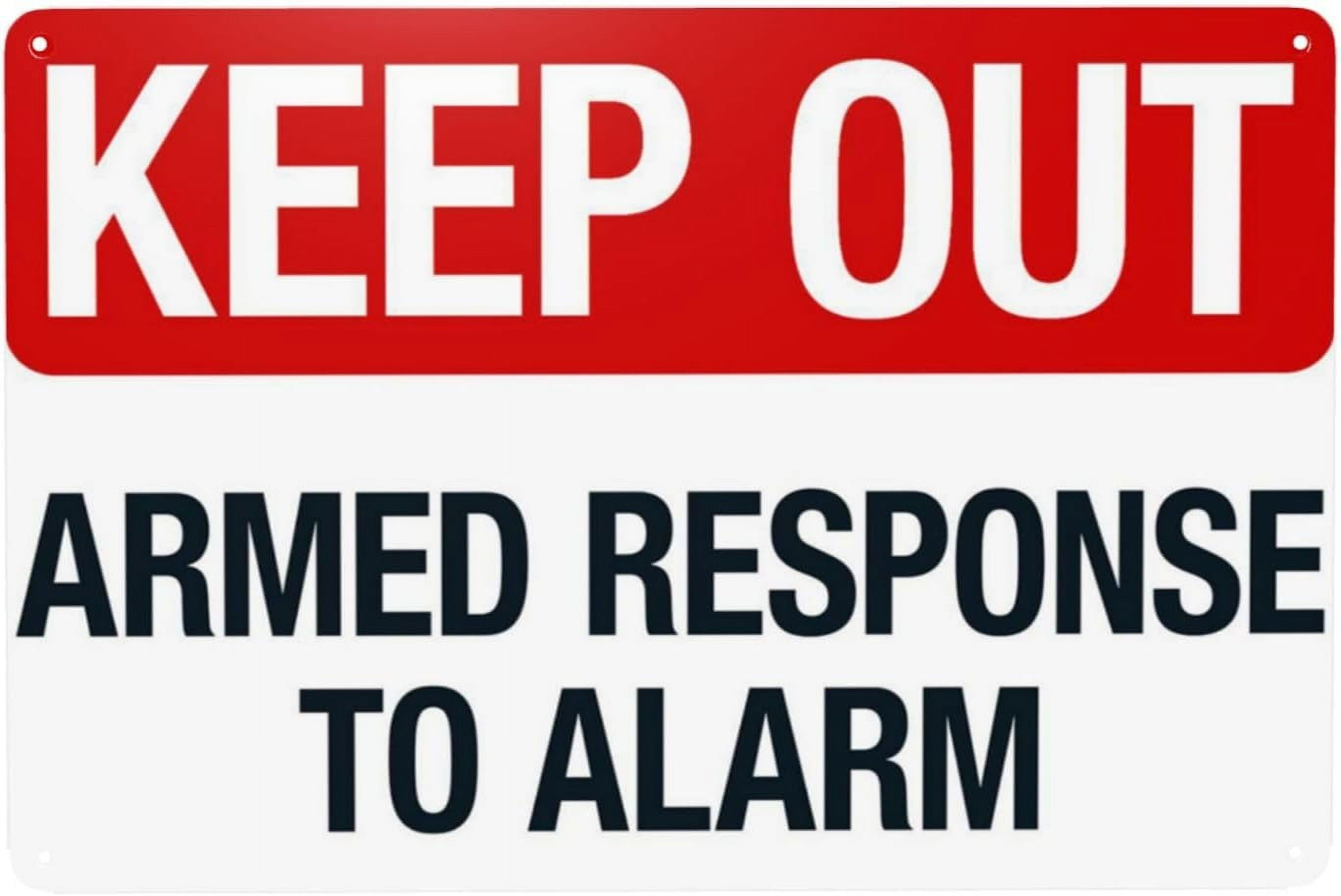 Warning Sign Retro Aluminum Sign Metal Tin Sign, All Visitors Must Be ...