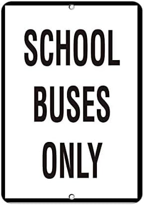Warning Sign School Bus Only Activity Sign School Sign School Bus Signs ...