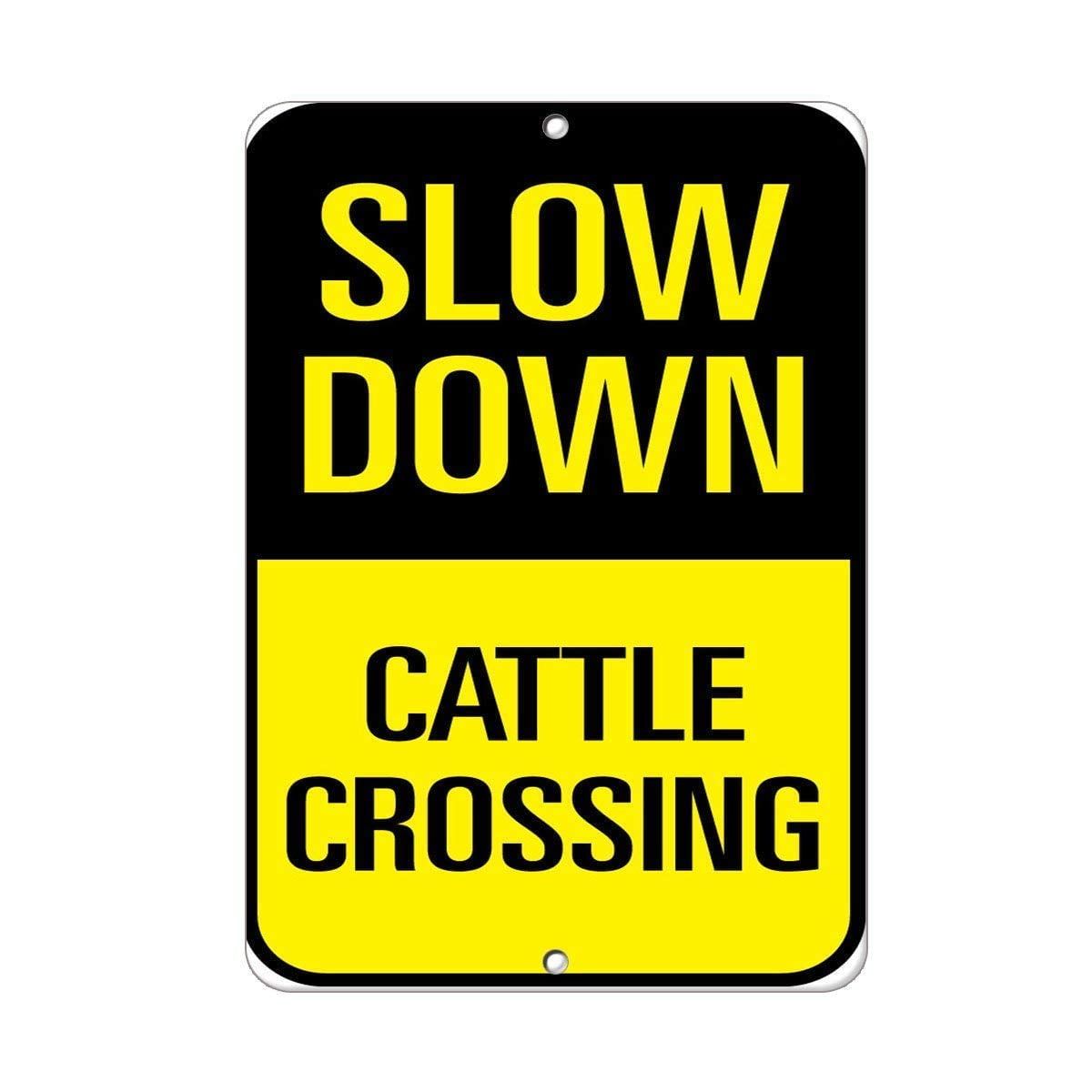 Warning Sign Slow Down Cattle Crossing Traffic Sign Road Sign Business ...