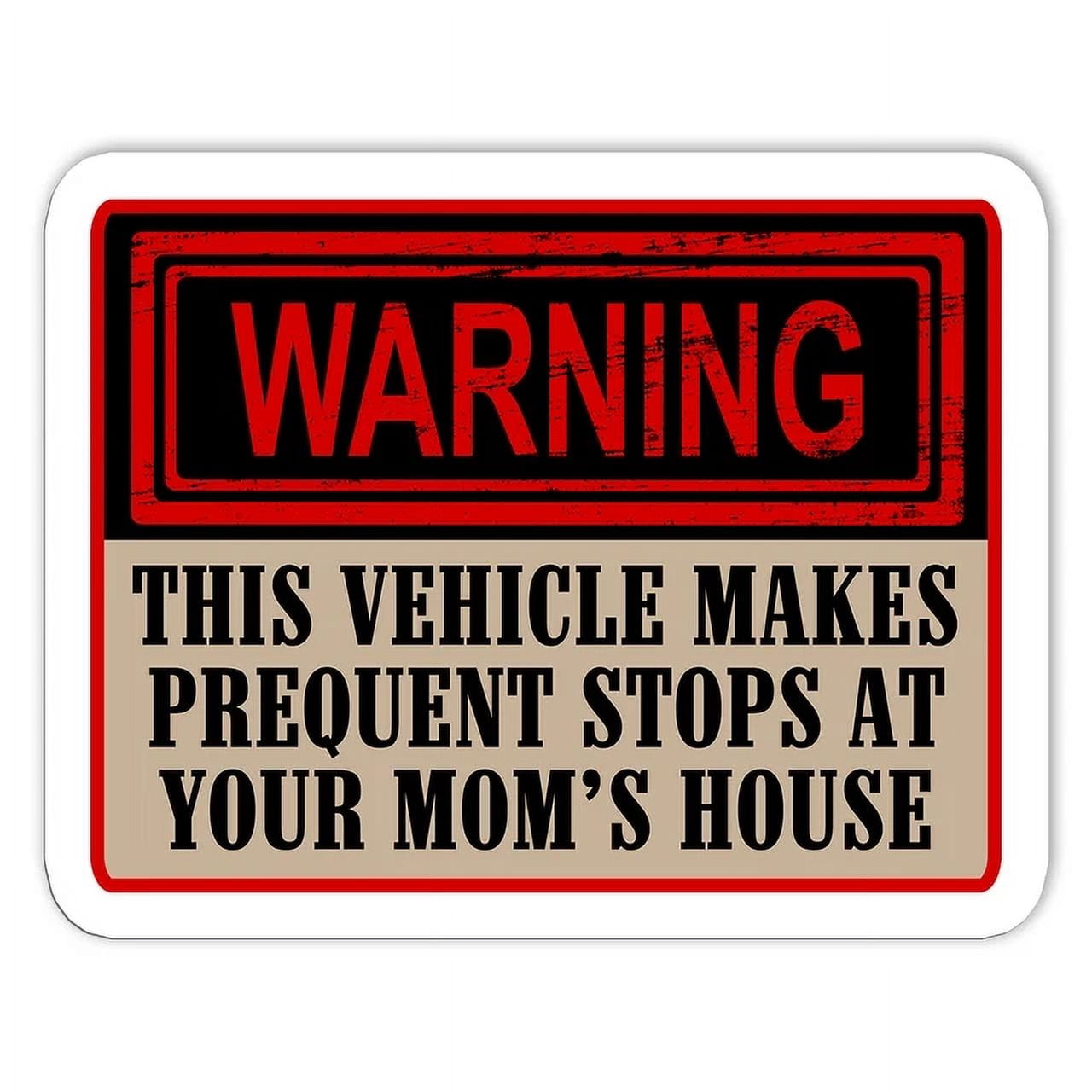 Warning Sign Sticker Vehicle Quote Sticker Phone Decal Water Bottle ...