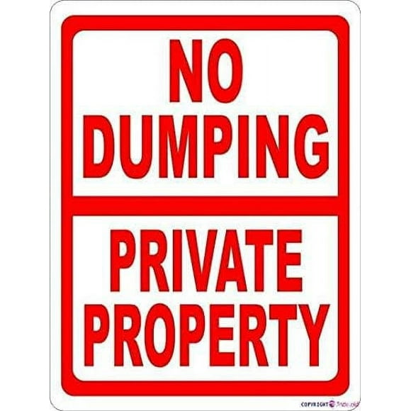 No Trash Dumping Signs