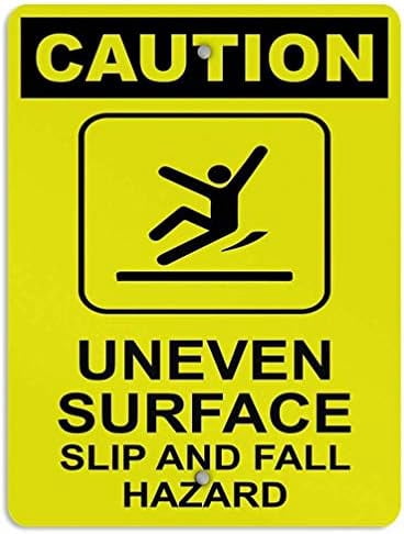 Warning Sign Uneven Surface Slip and Fall Hazard Hazard Sign Business ...