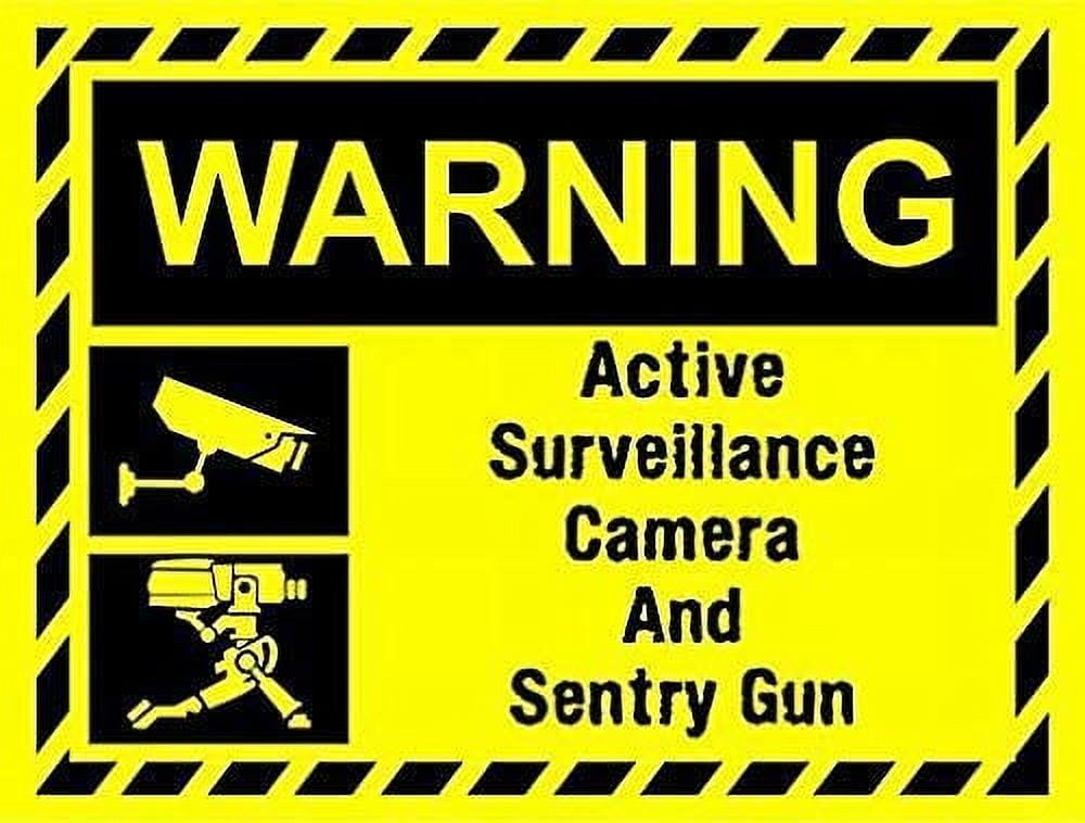 Warning Sign Video Surveillance Sign Road Sign Business Signes Metal ...