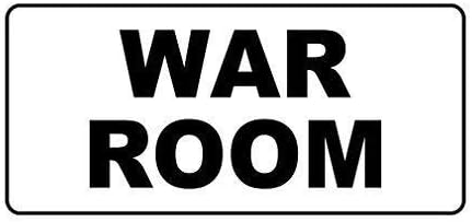 Warning Sign War Room Black Sign Business Sign 12X8 Inches Metal Tin ...