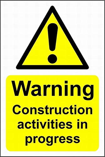 Warning Sign Warning Construction Activities in Progress Sign Road Sign ...