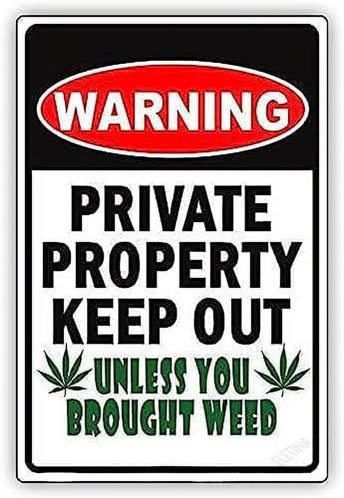 Warning Sign Warning Plaque Wall Decor Warning Private Property Keep ...