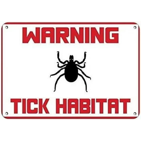 Warning Sign Warning Tick Habitat Activity Sign Campground Signs Road ...