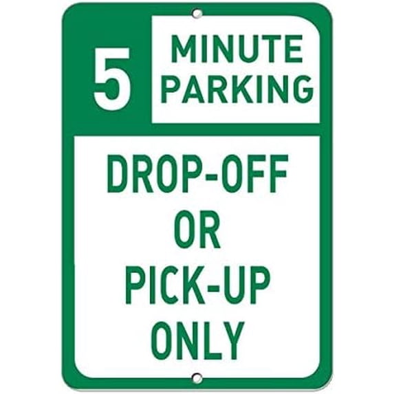 Warning Sign You Choose 5 Minute Parking Drop Off Or Pick Up Only Sign ...