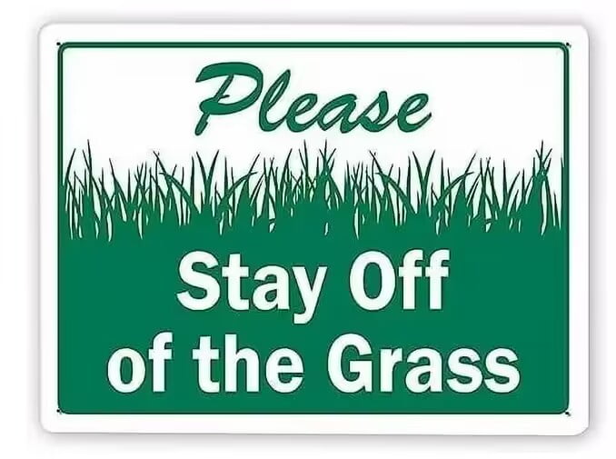 Warning Sign,keep Off Grass Sign Please Stay Off Of The Grass,traffic ...