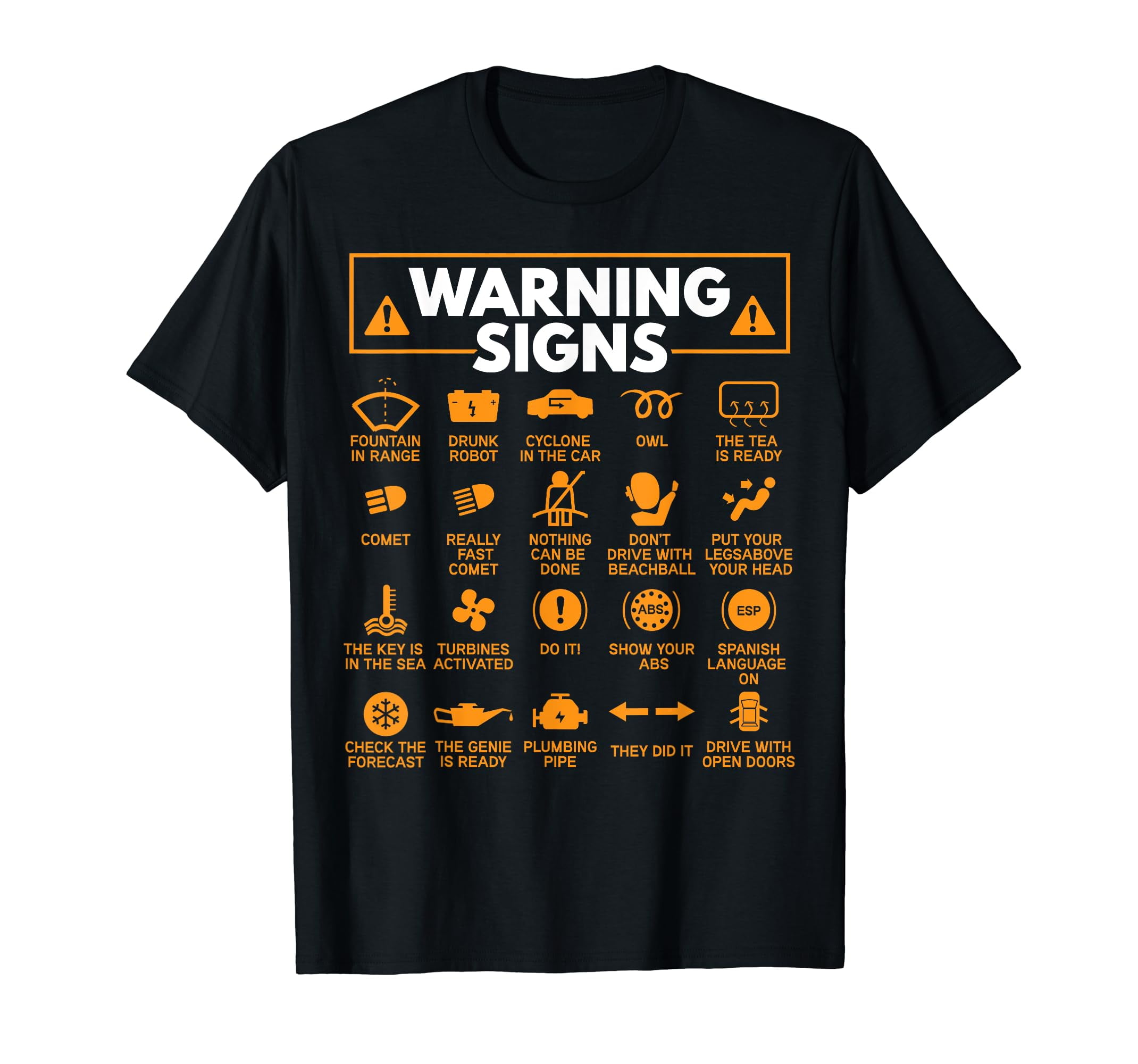 Warning Signs 101 Funny Car Mechanic Gift Gift Car Funny Men Casual T ...
