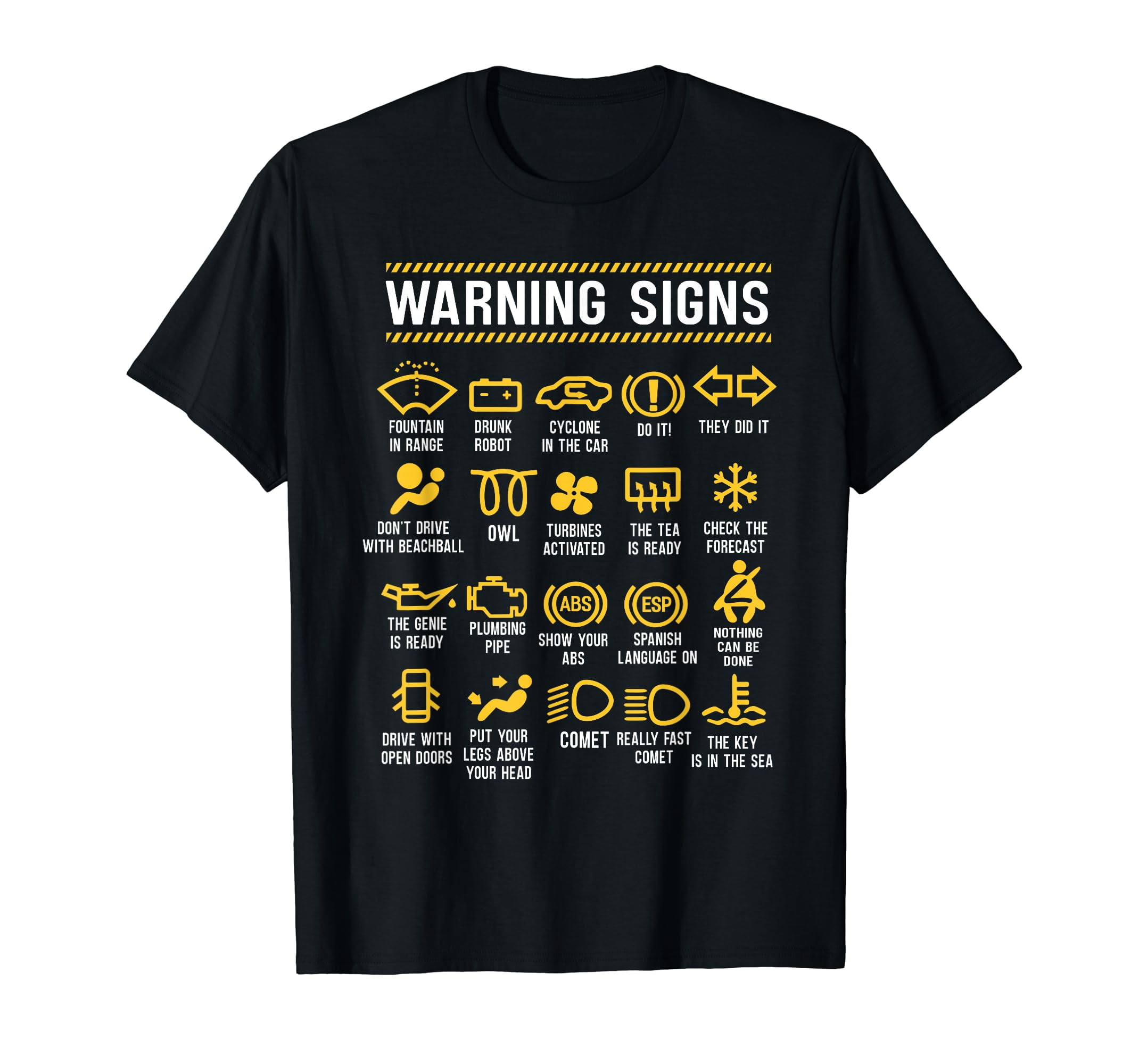 Warning Signs 101 Funny Car Mechanic T-Shirt - Walmart.com
