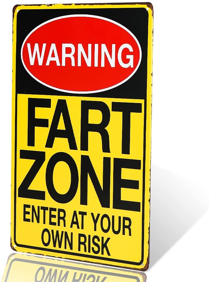 -Warning Signs Fart Zone Enter at Your Own Risk Vintage Signs - Walmart.com