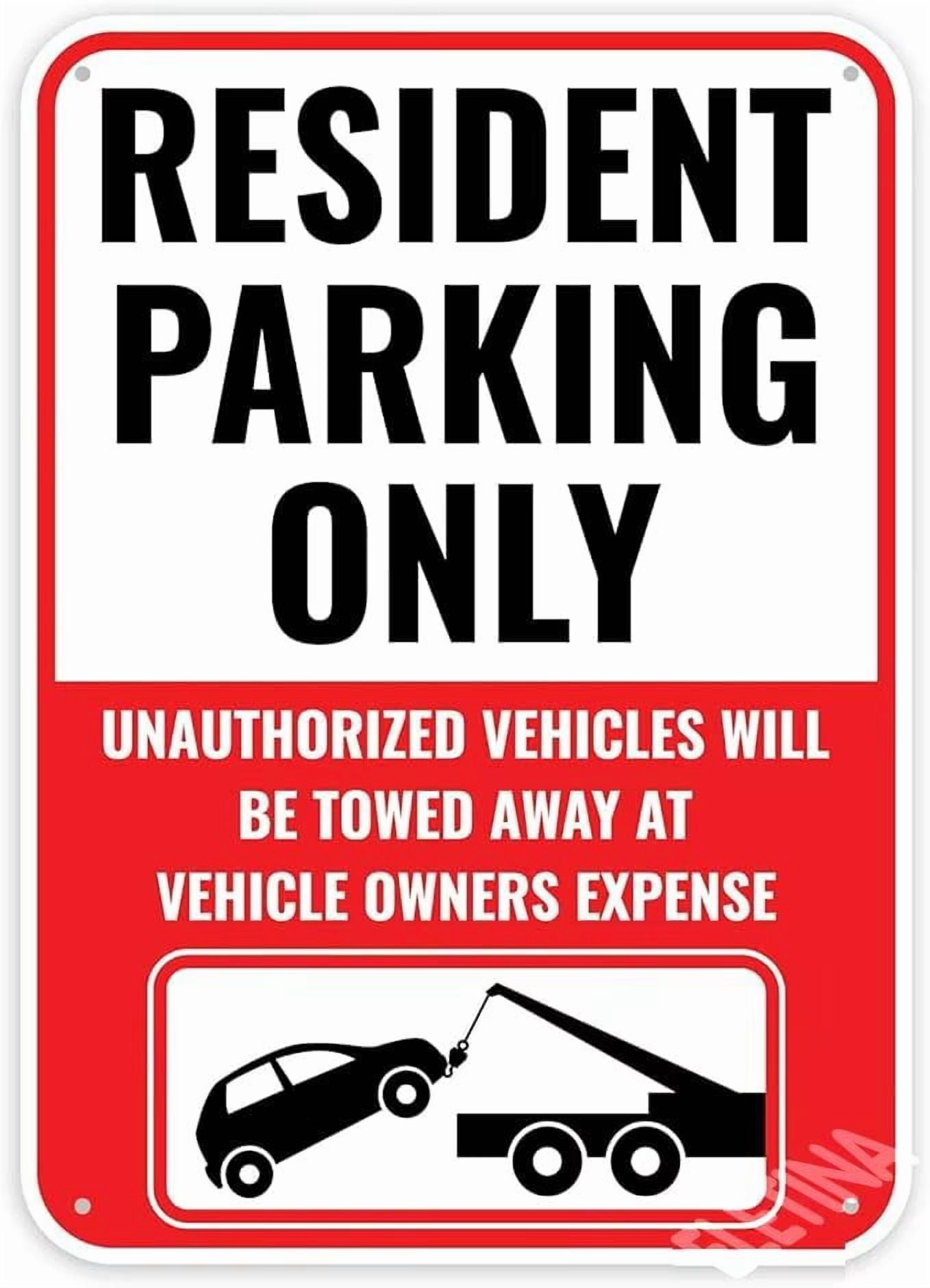 Warning Signs Resident Private Tenant Parking Only Sign Business Sign ...