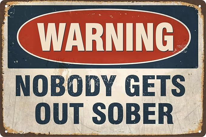 Warning Signs for Home Decor Stylish Wall Art Plaques Gift for Bathroom ...