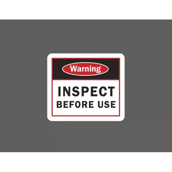 Warning Sticker Inspect Before Use Sticker Phone Decal Water Bottle ...