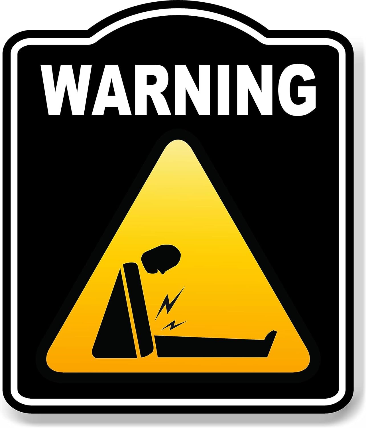 Warning Suffocation Risk Caution OSHA Danger BLACK Aluminum Composite ...