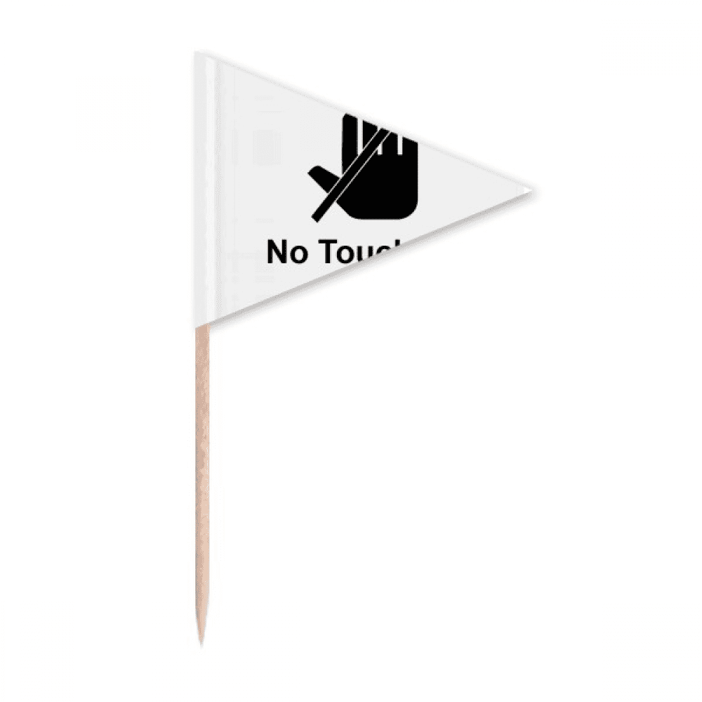 Warning Symbol Cartoon Pattern Toothpick Triangle Cupcake Toppers Flag ...
