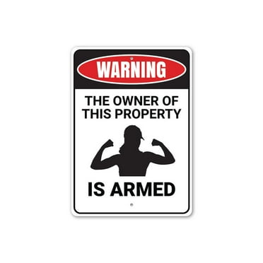 Warning Dangerous Dog on Premises Sign - Walmart.com