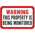 Warning This Property Is Being Monitored Sign - Walmart.com
