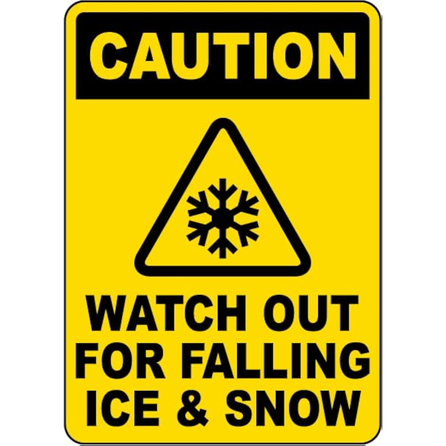 Warning Tin Sign Caution Watch Out for Falling Ice & Snow Vintage ...