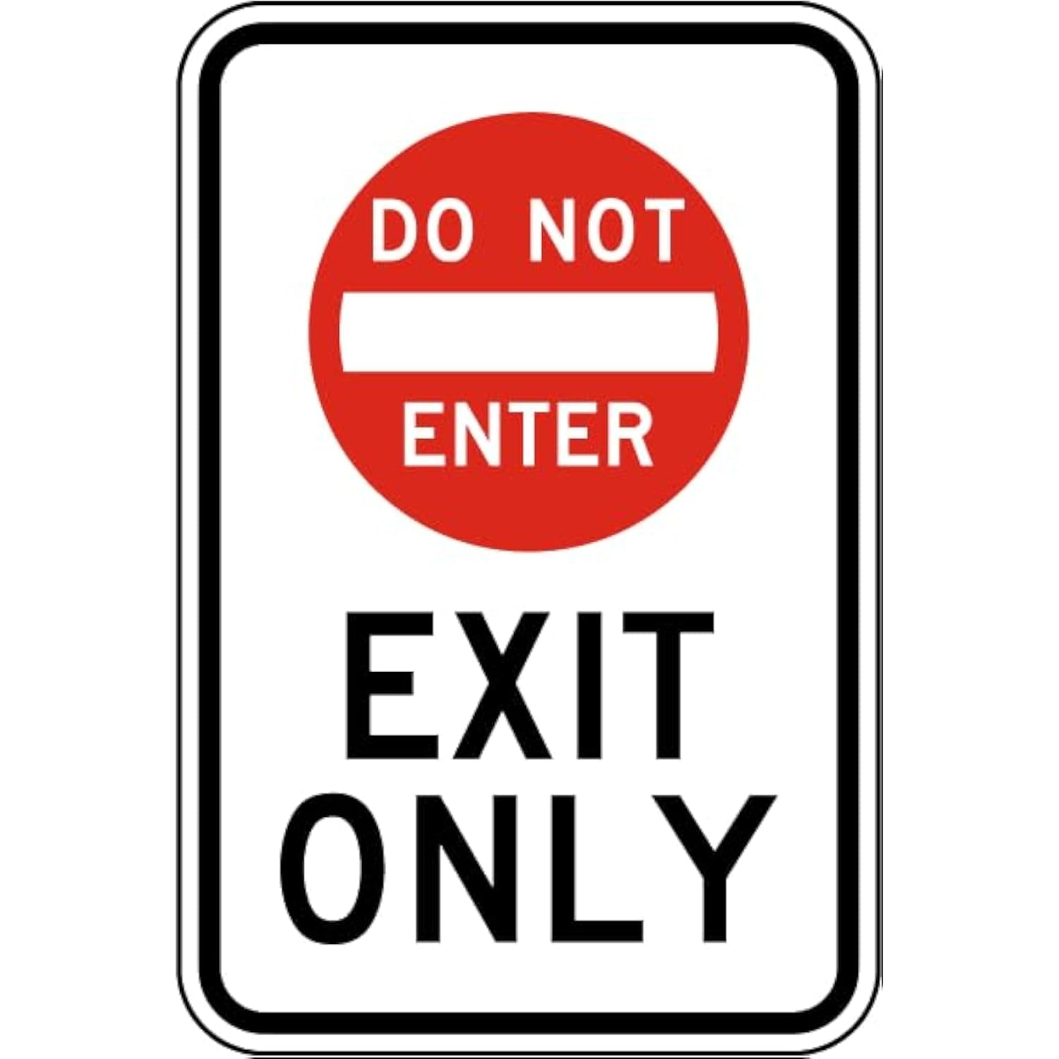Warning Tin Sign Do Not Enter Exit Only Vintage Decoration Home Road ...