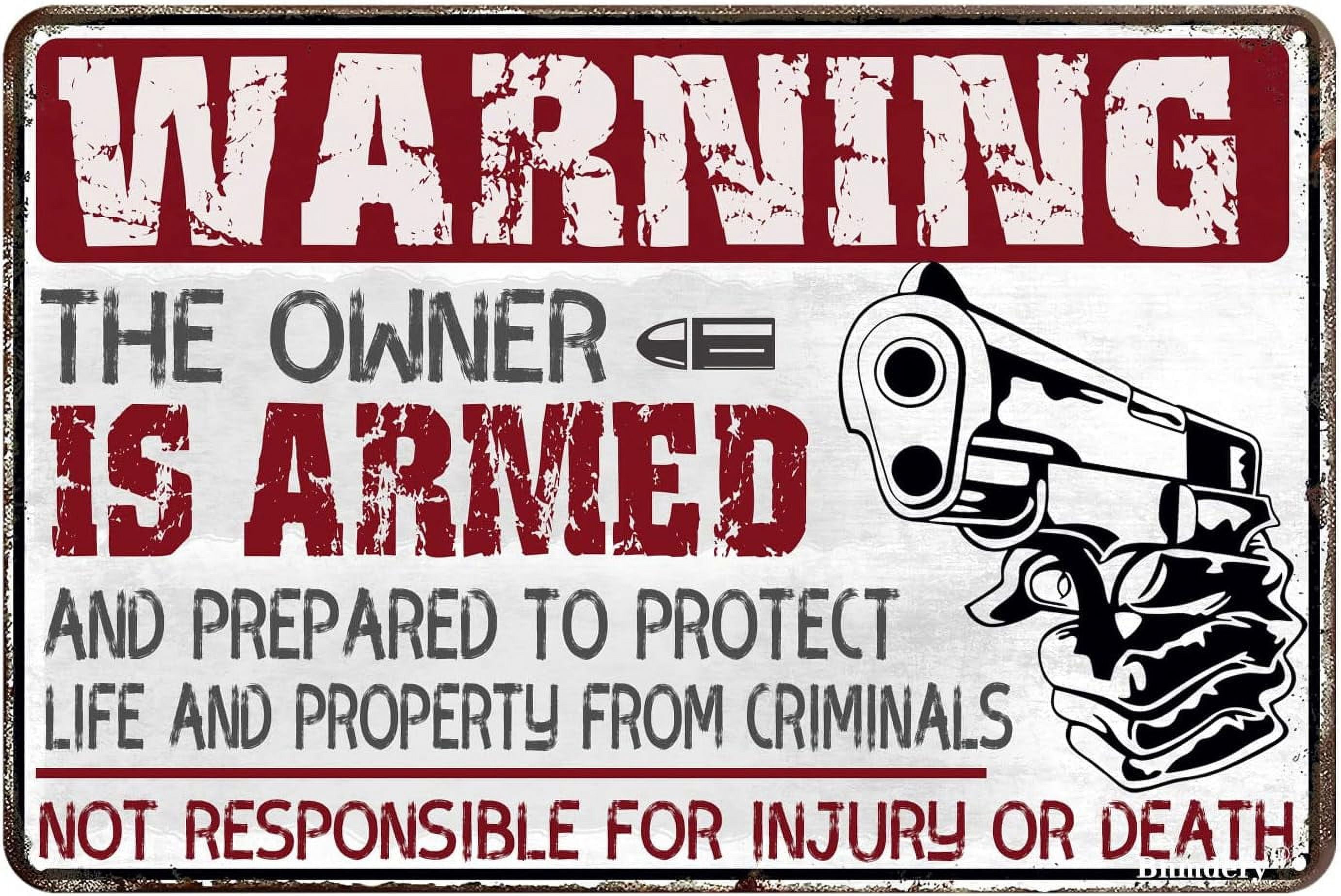 Warning Tin Sign Notice This Place is Politically Incorrect Retro Metal ...