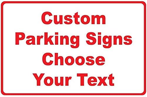 Warning Tin Sign Parking Sign Customization: Custom Parking Signs ...