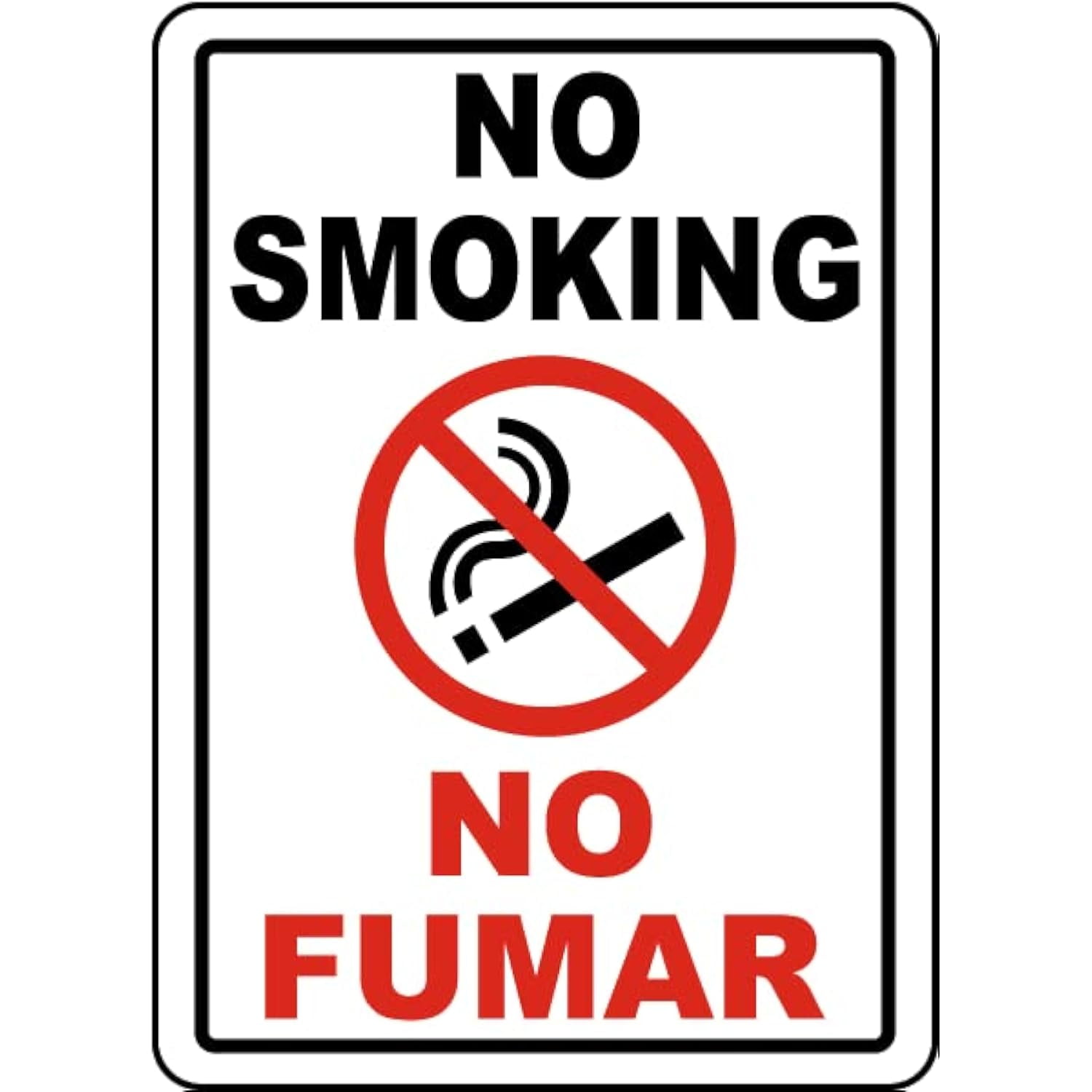 Warning Tin Sign Prohibition: No Smoking Vintage Decoration Home Road ...