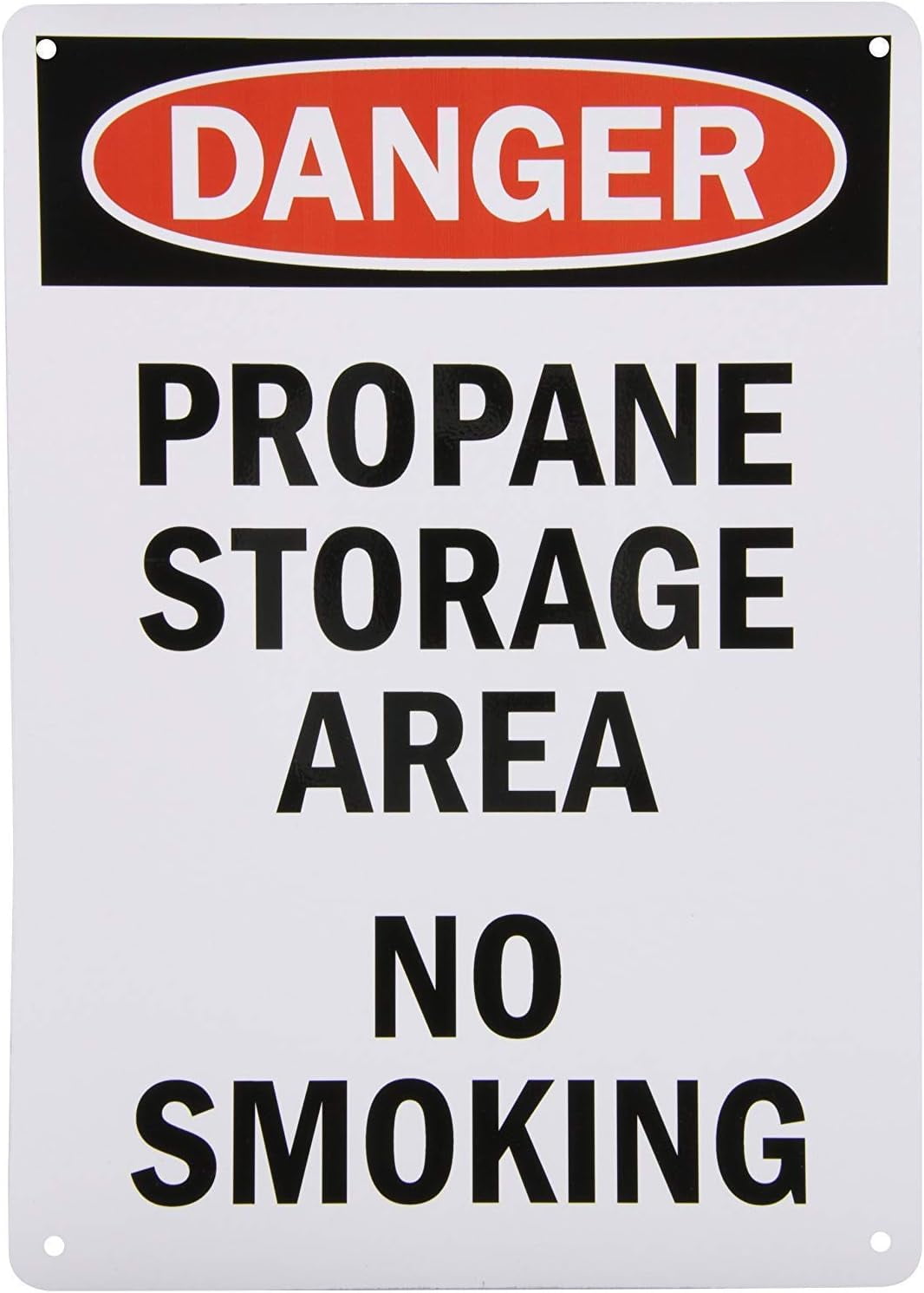 Warning Tin Sign Safety Warning: Danger - Propane Storage Area - No ...