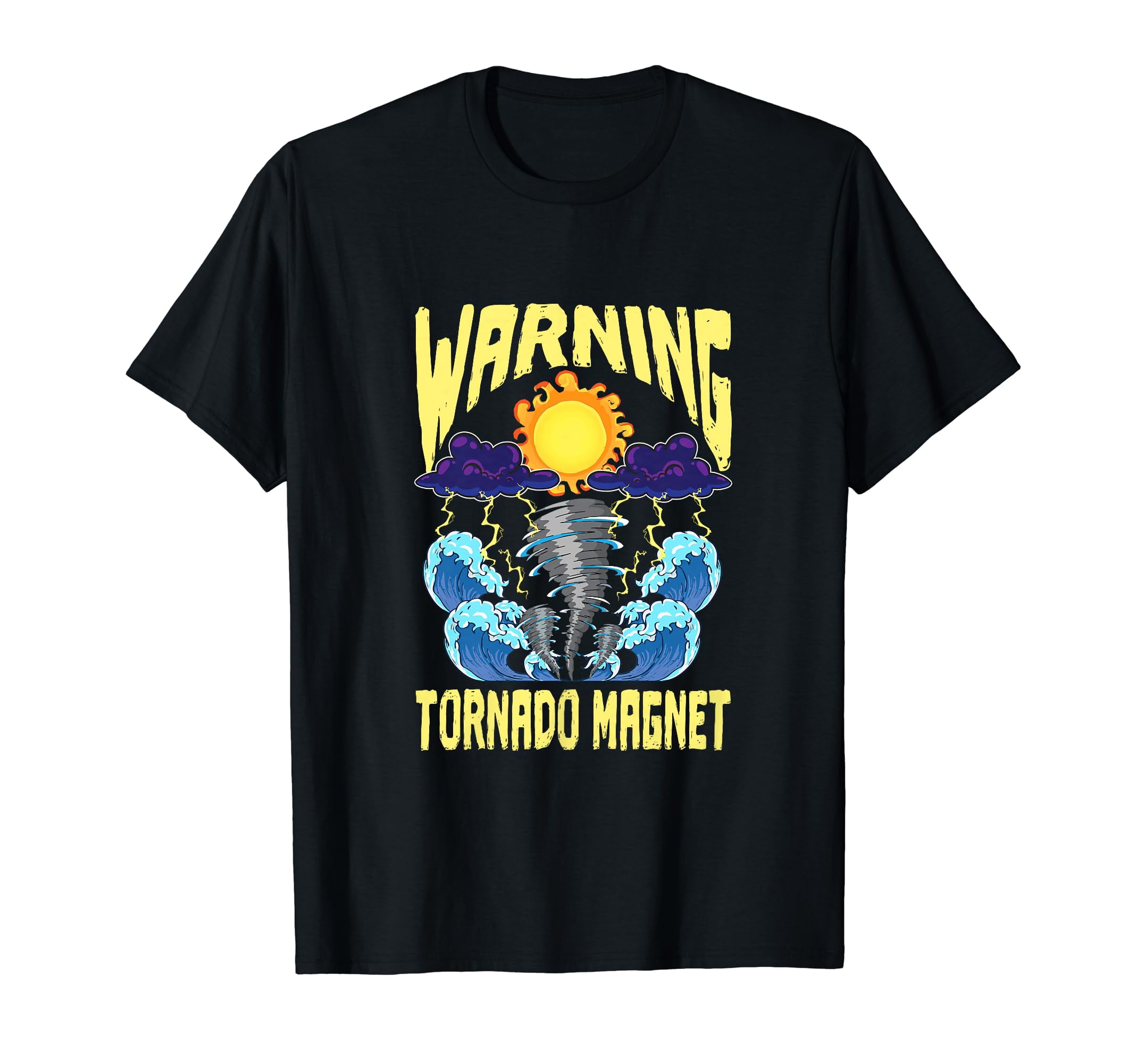 Warning Tornado Magnet Funny Meteorologist Storm Chaser T-Shirt ...