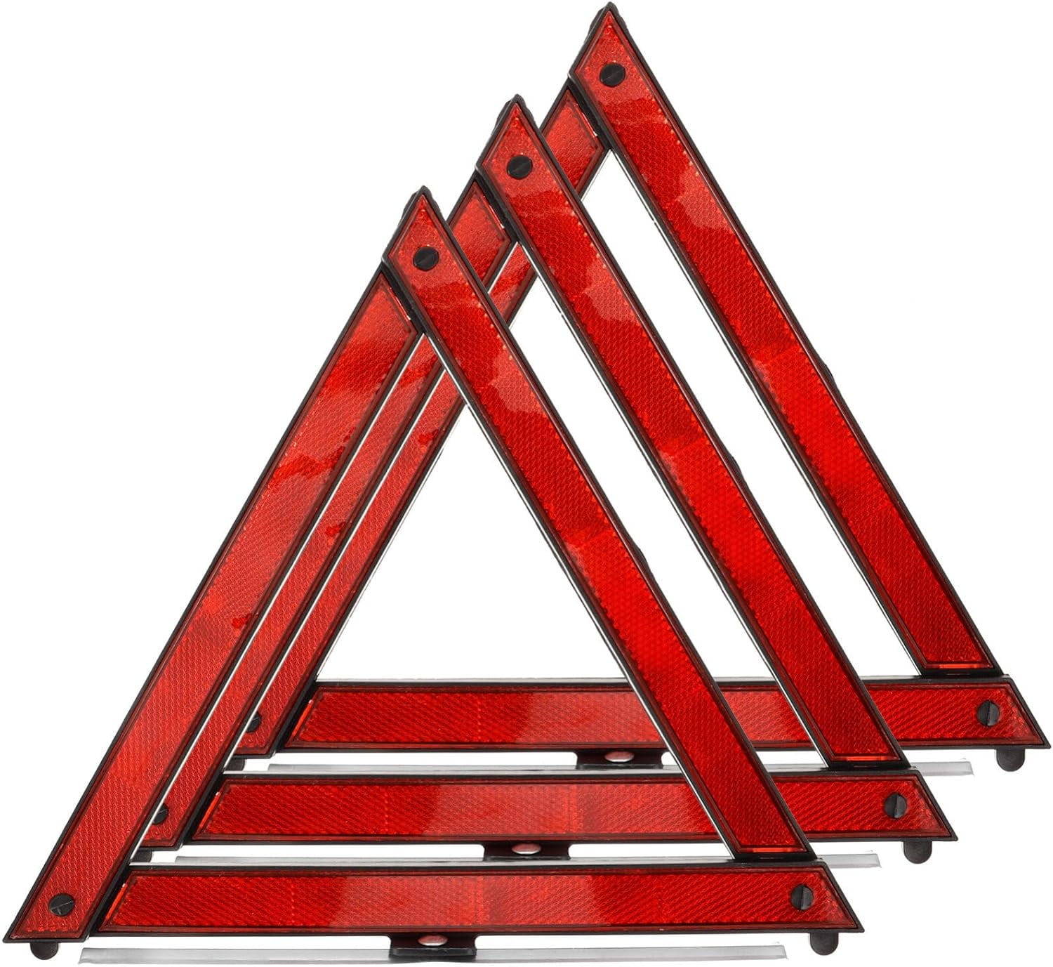 Warning Triangle, 3pcs Foldable Safety Triangle Triple Warning Kit ...